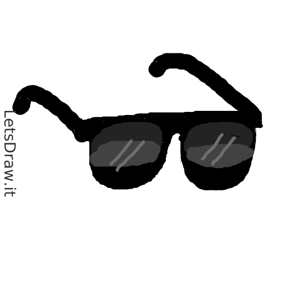 Black Sunglasses Drawing