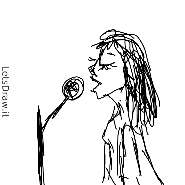 How to draw singer / pc8ogmscc.png / LetsDrawIt