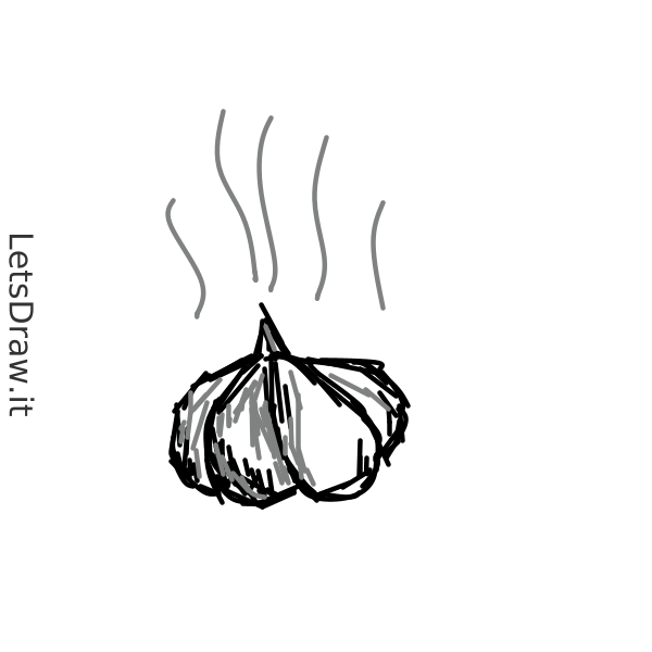 How to draw garlic / pcawatqx.png / LetsDrawIt
