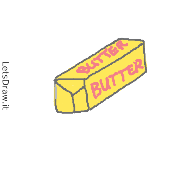 How to draw stick of butter / pcf6xafux.png / LetsDrawIt