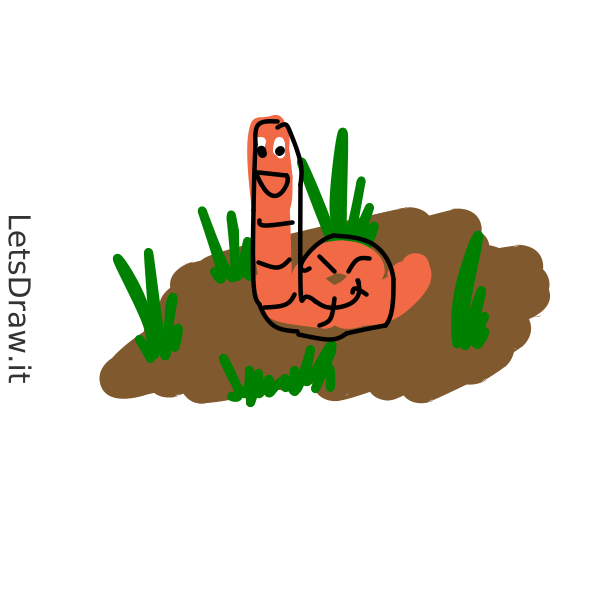 How to draw worm / pcranjrj4.png / LetsDrawIt