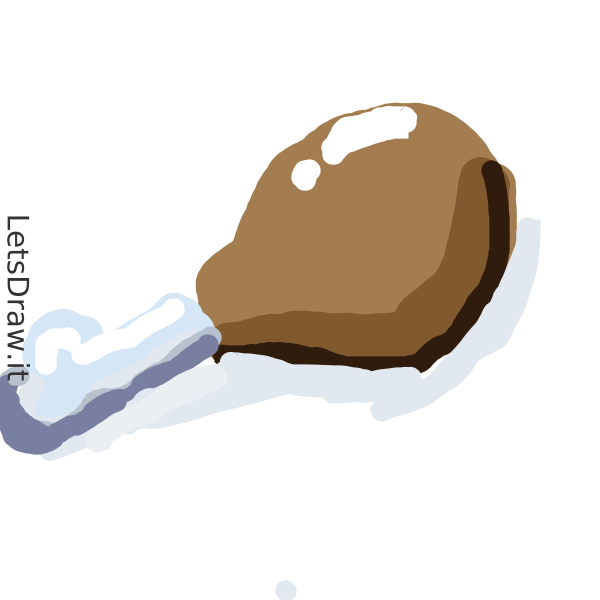 How to draw Fried chicken / pdah8nu68.png / LetsDrawIt