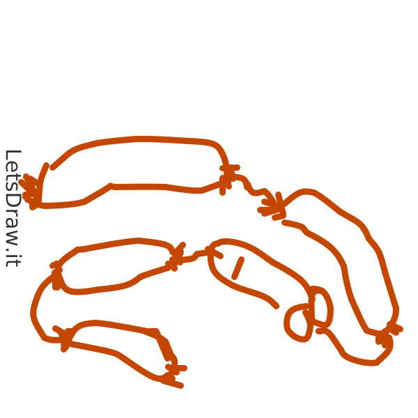 How to draw sausage / pfftjf73s.png / LetsDrawIt