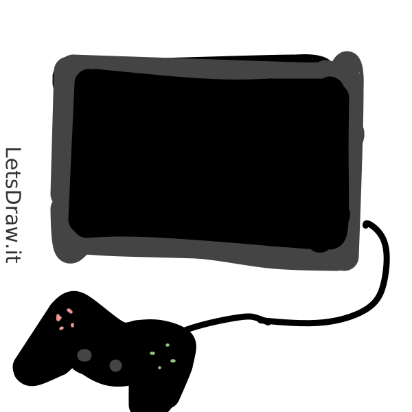 How to draw video game / pfnqegieu.png / LetsDrawIt