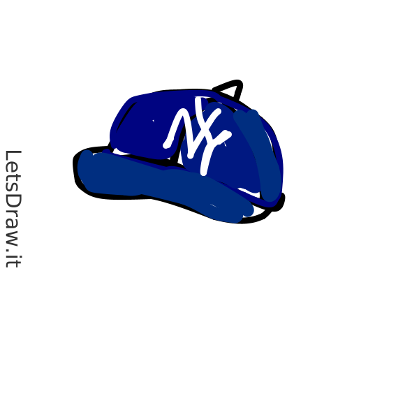 How to draw Baseball cap / phjocrrc8.png / LetsDrawIt