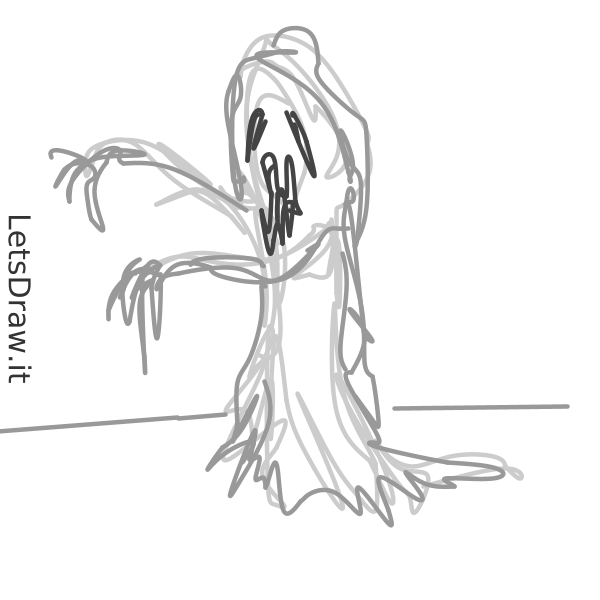 How to draw ghost / pm5puahd.png / LetsDrawIt