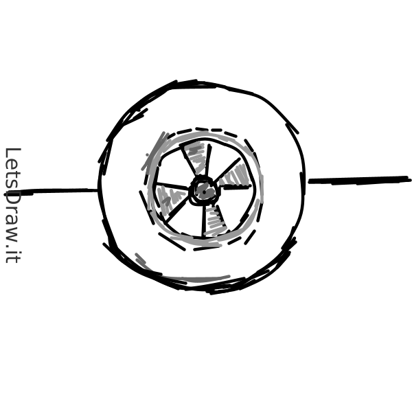 How to draw tire / pmsc8skcm.png / LetsDrawIt