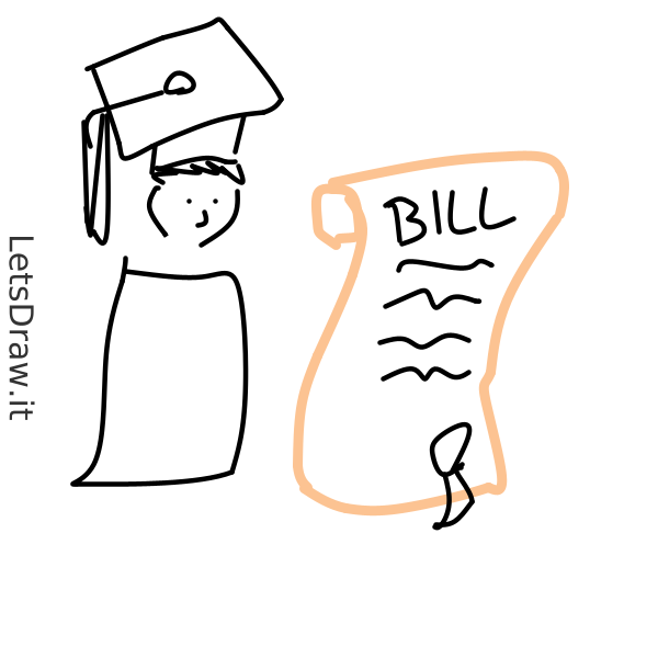 How to draw graduate / pn35k594m.png / LetsDrawIt