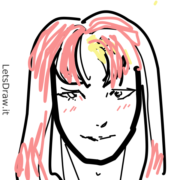 How to draw wig / pnwec7jwu.png / LetsDrawIt
