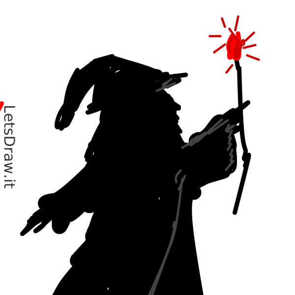 How to draw magic wand / po3gd5okr.png / LetsDrawIt