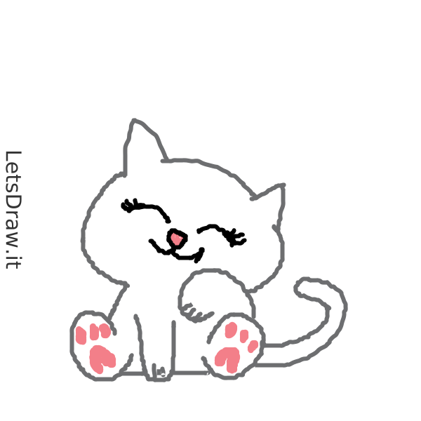 How to draw cat / po8ctrdaw.png / LetsDrawIt