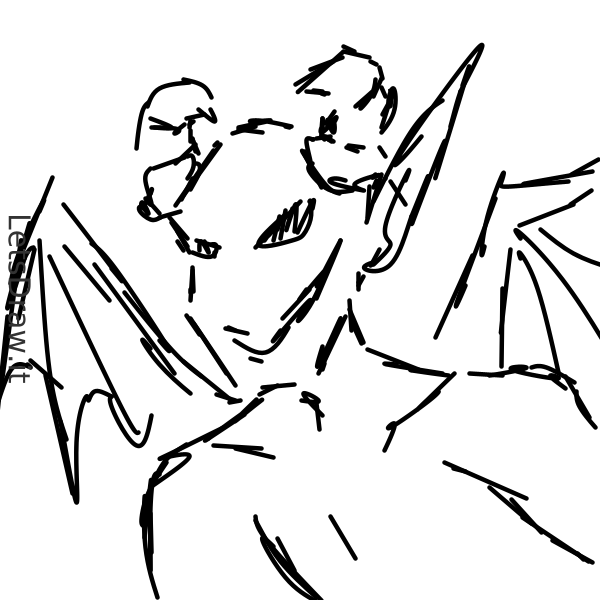How to draw demon / pq57bruk1.png / LetsDrawIt