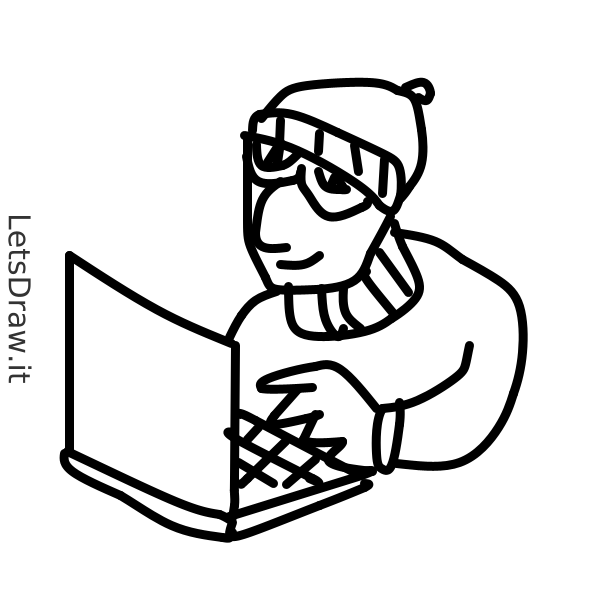 How to draw hacker / pqcmejoox.png / LetsDrawIt
