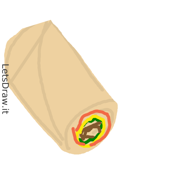 How to draw burrito / pqxc1gagd.png / LetsDrawIt