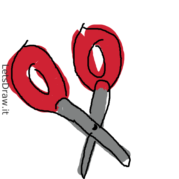 How to draw scissors / pr6wgdy6f.png / LetsDrawIt