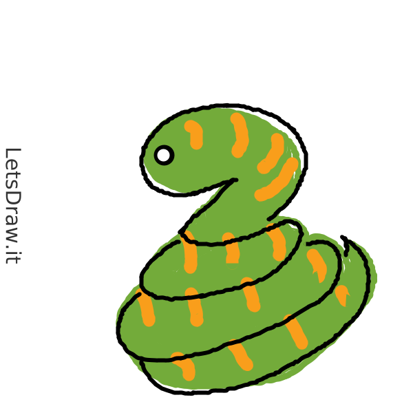How to draw snake / prjatu94p.png / LetsDrawIt