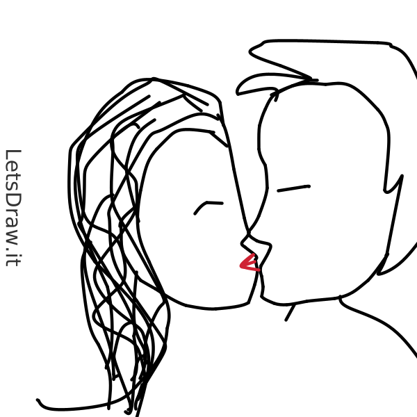 How to draw kiss / psbznss1q.png / LetsDrawIt