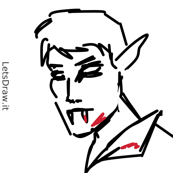 How to draw Vampires / pwokrzt5b.png / LetsDrawIt