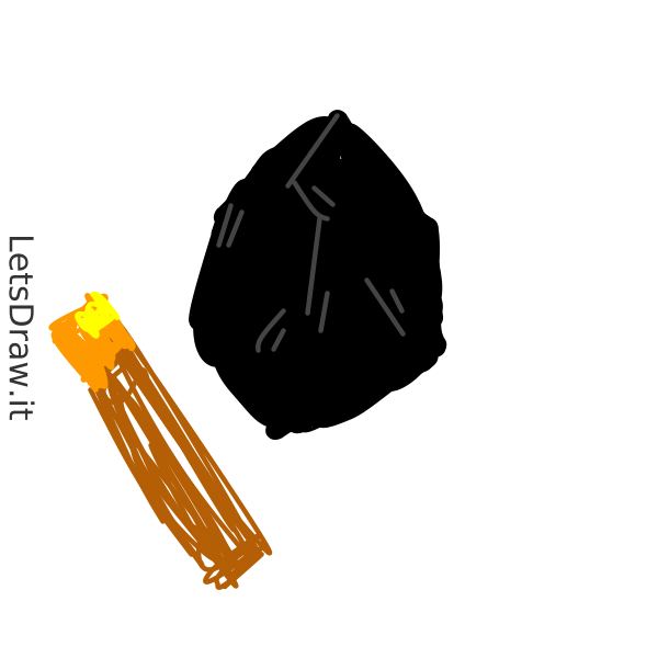 How to draw coal / pyci8moq4.png / LetsDrawIt