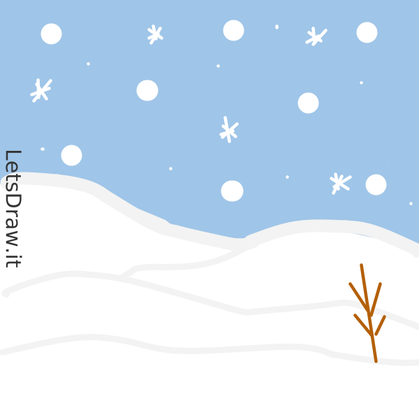 nieve dibujo / pz91f4u9e.png / LetsDrawIt