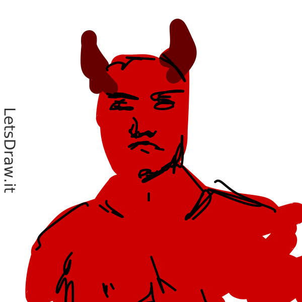 How to draw devil / q19xbgagh.png / LetsDrawIt