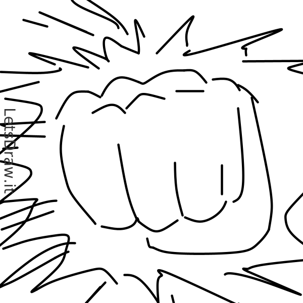 How to draw punch / q1ecrkkfd.png / LetsDrawIt