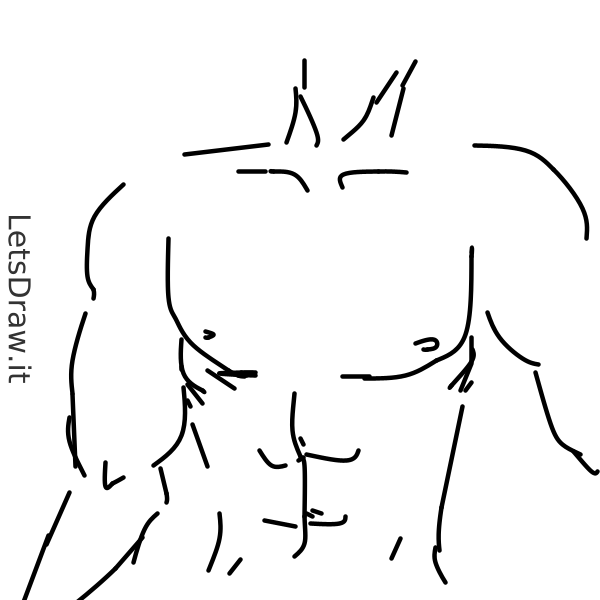 How to draw muscle / q3xcrobw.png / LetsDrawIt