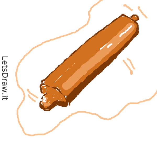 How to draw rolling pin / q45ztc41m.png / LetsDrawIt