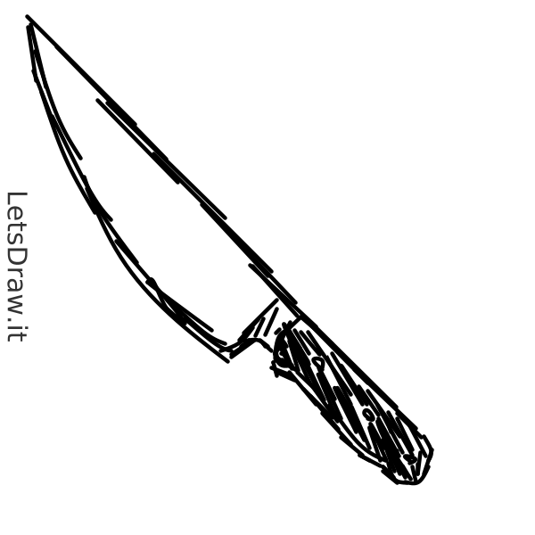 How to draw knife / q6ckkrpdw.png / LetsDrawIt