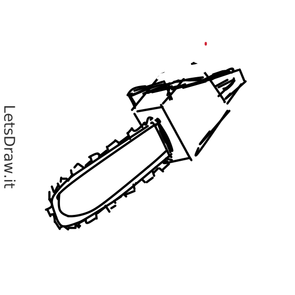 How to draw chainsaw / q6k5bgsau.png / LetsDrawIt