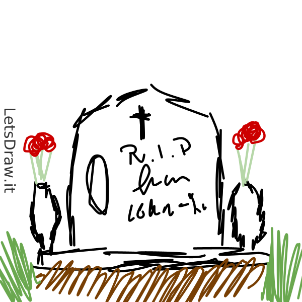 How to draw tombstone / q9w3n8m85.png / LetsDrawIt