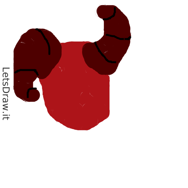 How to draw demon / qaicxg1mt.png / LetsDrawIt