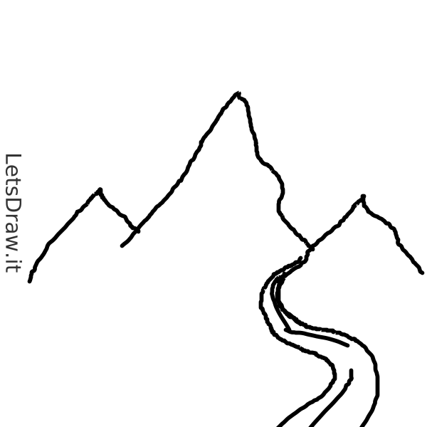 How to draw mountains / qaiitbn4.png / LetsDrawIt