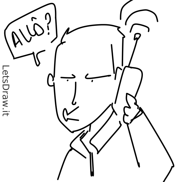 How to draw phone call / qar1fhnzt.png / LetsDrawIt