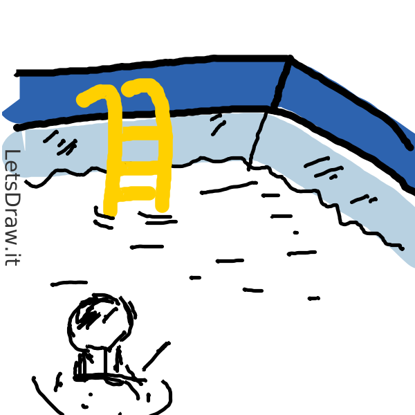 How to draw swimming / qbdypmr69.png / LetsDrawIt