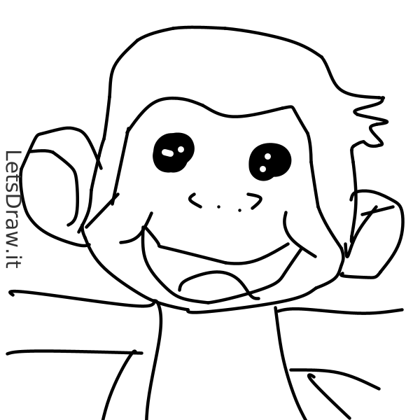 How to draw monkey / qegs4gno.png / LetsDrawIt