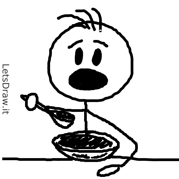 How to draw eating / qeucoh1bs.png / LetsDrawIt