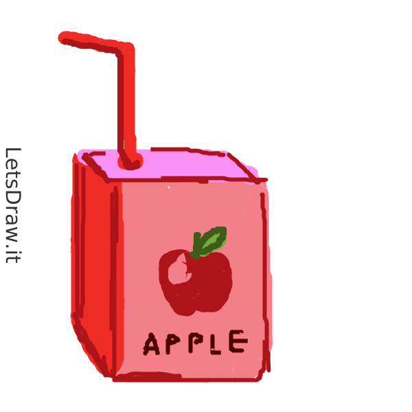 How to draw juice box / qggxoiebf.png / LetsDrawIt