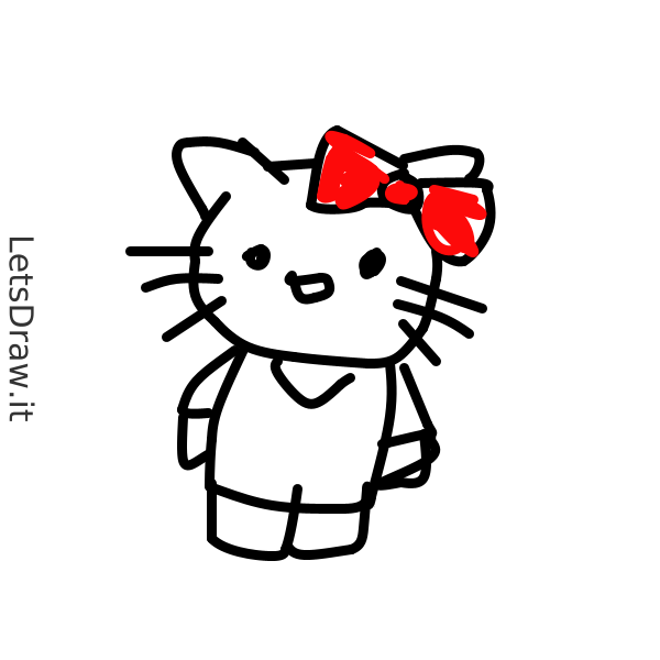 How to draw Hello Kitty / qhf9myxq8.png / LetsDrawIt