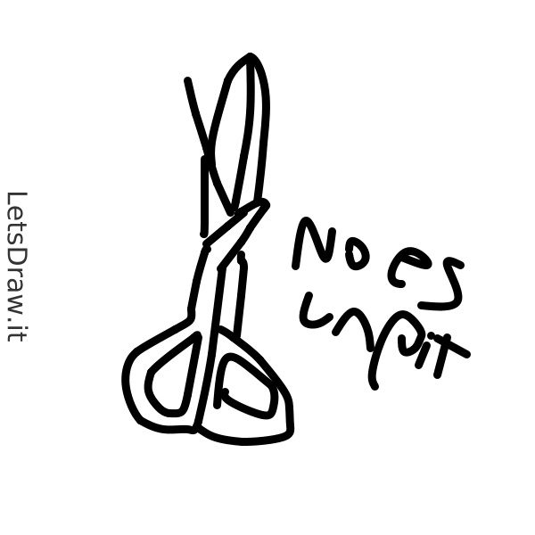 How to draw pair of scissors / qhh1kh8ka.png / LetsDrawIt