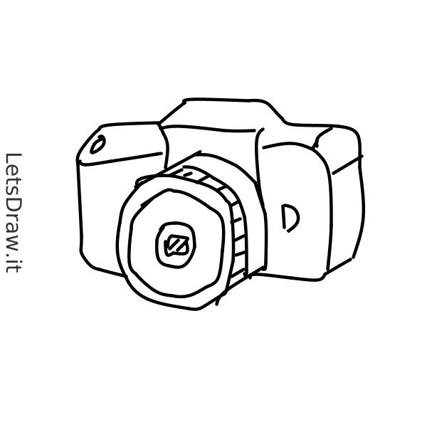 How to draw Photo cameras / qht3ruqjr.png / LetsDrawIt