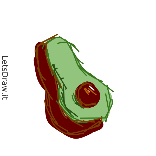How to draw avocado / qitfgkz1f.png / LetsDrawIt
