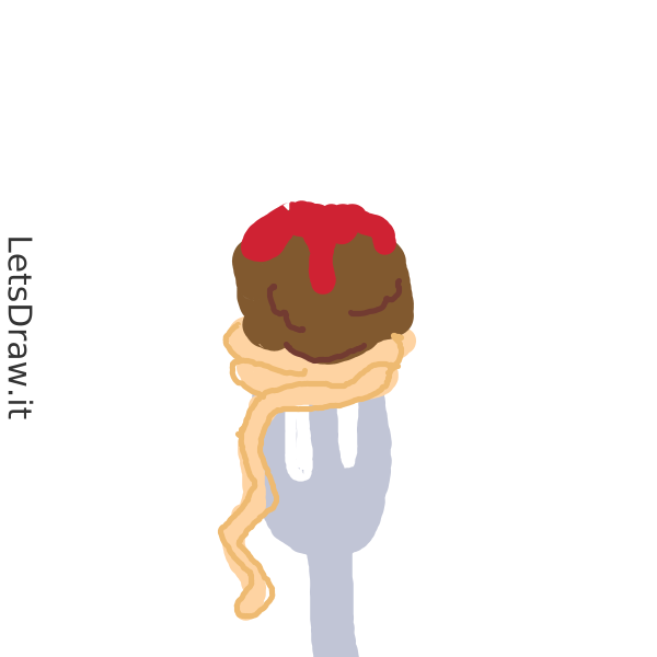 How to draw meatball / qjejjy7mh.png / LetsDrawIt