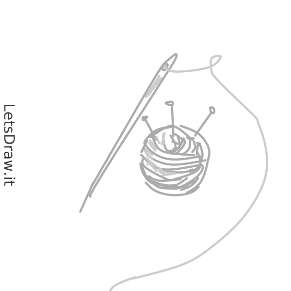 How to draw needles / qkqmcers8.png / LetsDrawIt