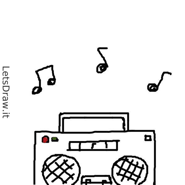 How to draw radio / qmz6qi695.png / LetsDrawIt