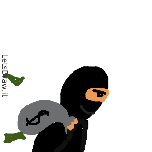 How to draw robber / qn3kt67cn.png / LetsDrawIt