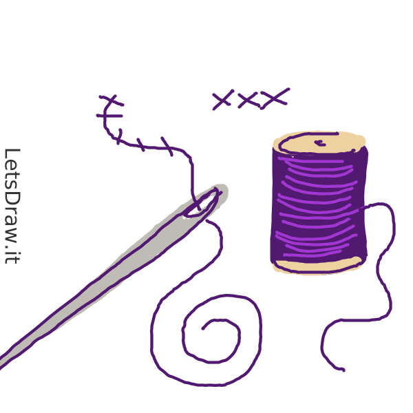 How to draw Thread / qny8qaoua.png / LetsDrawIt