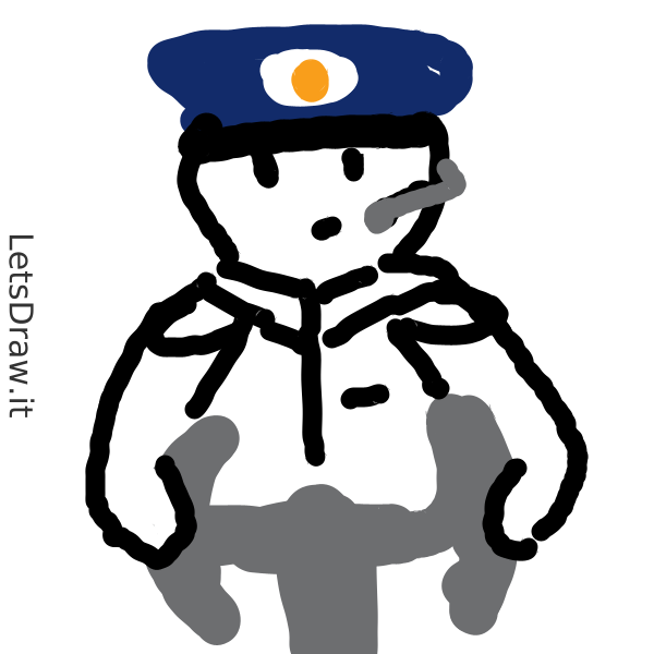 How to draw pilot / qpp6oih17.png / LetsDrawIt