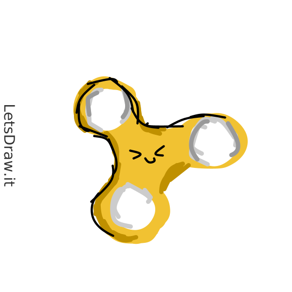 How to draw fidget spinner / qr4pfq1eu.png / LetsDrawIt