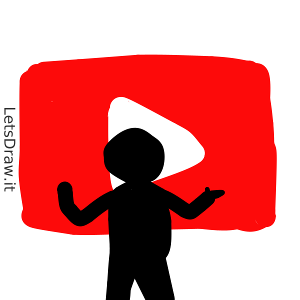 How to draw youtuber / qr6ypo36y.png / LetsDrawIt